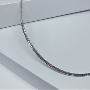 Jewelry | Sterling Silver Omega Link Chain Necklace 3mm | Poshmark